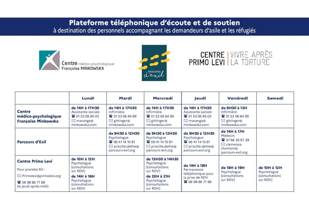 Une plateforme téléphonique d'écoute et de soutien